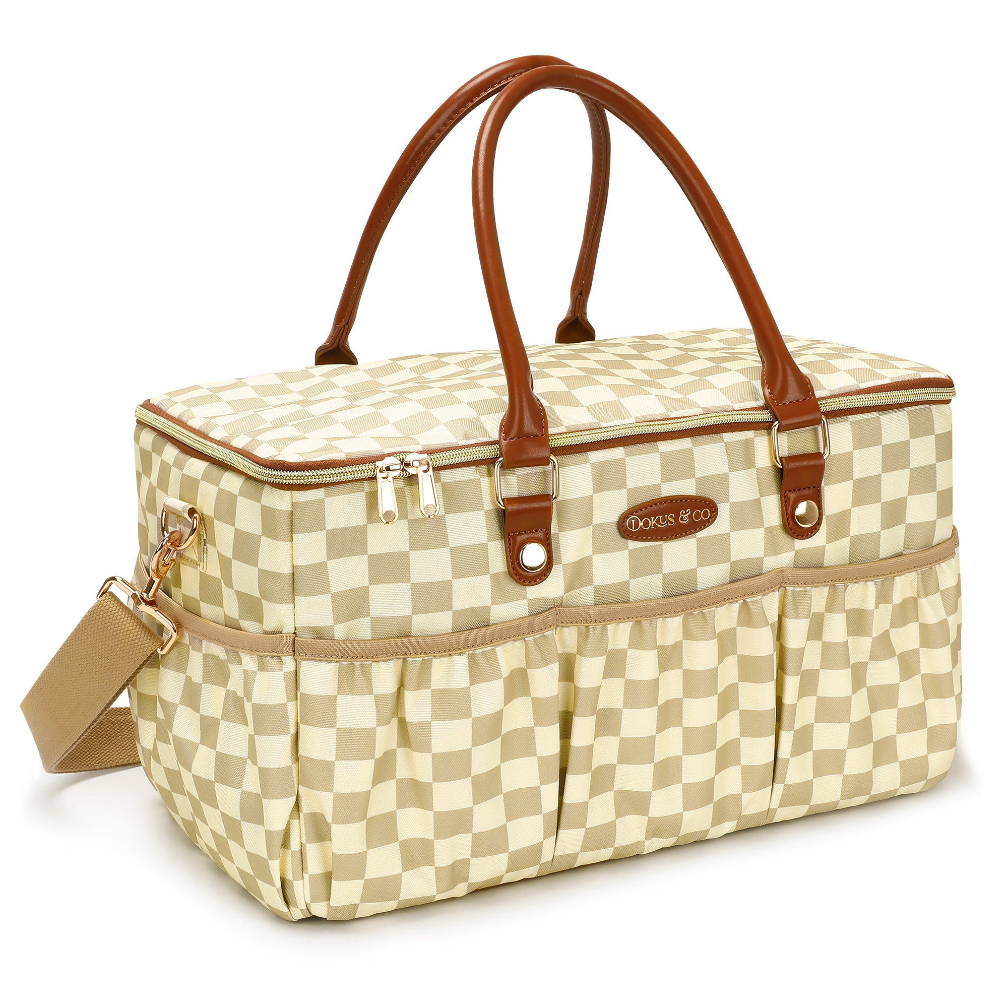 Le Voyager Diaper Caddy - Elegant Beige | Portable Baby Organizer for ...